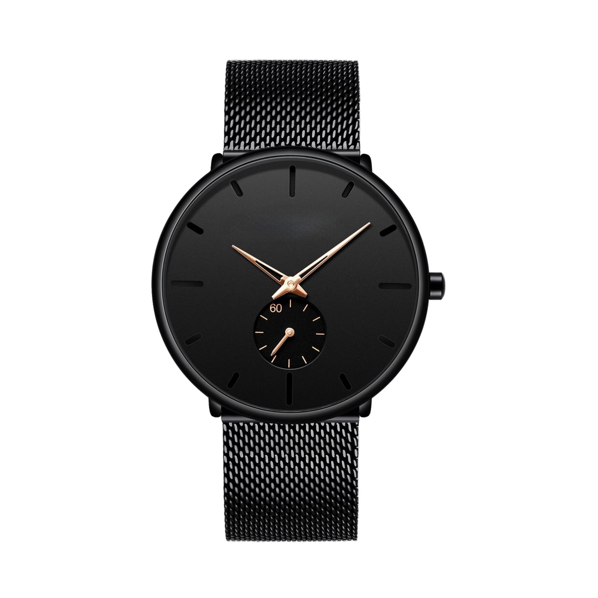 Hannah Martin black mesh watch – Brags.ng